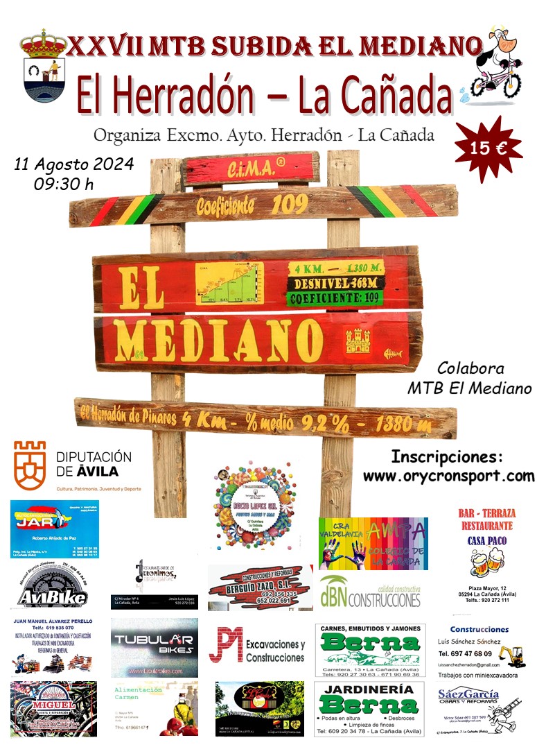 XXVII MTB Subida El Mediano "El Herradón-La Cañada" | OrycronSport